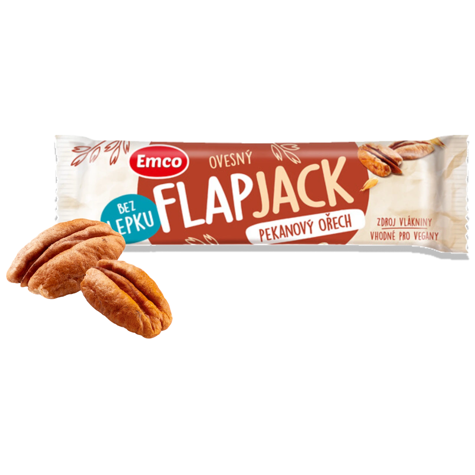 Baton Emco Flapjack orzech pekanowy 45 g | 4camping.pl