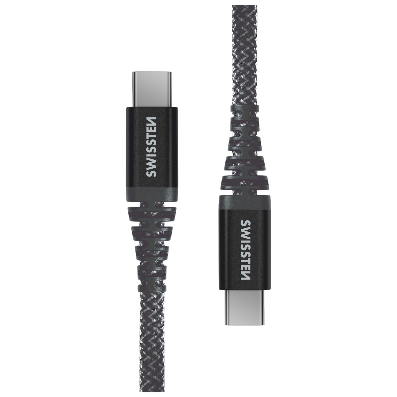 Kabel do ładowania i przesyłania danych Swissten Kevlar USB-C/USB-C 1,5 m | 4camping.pl