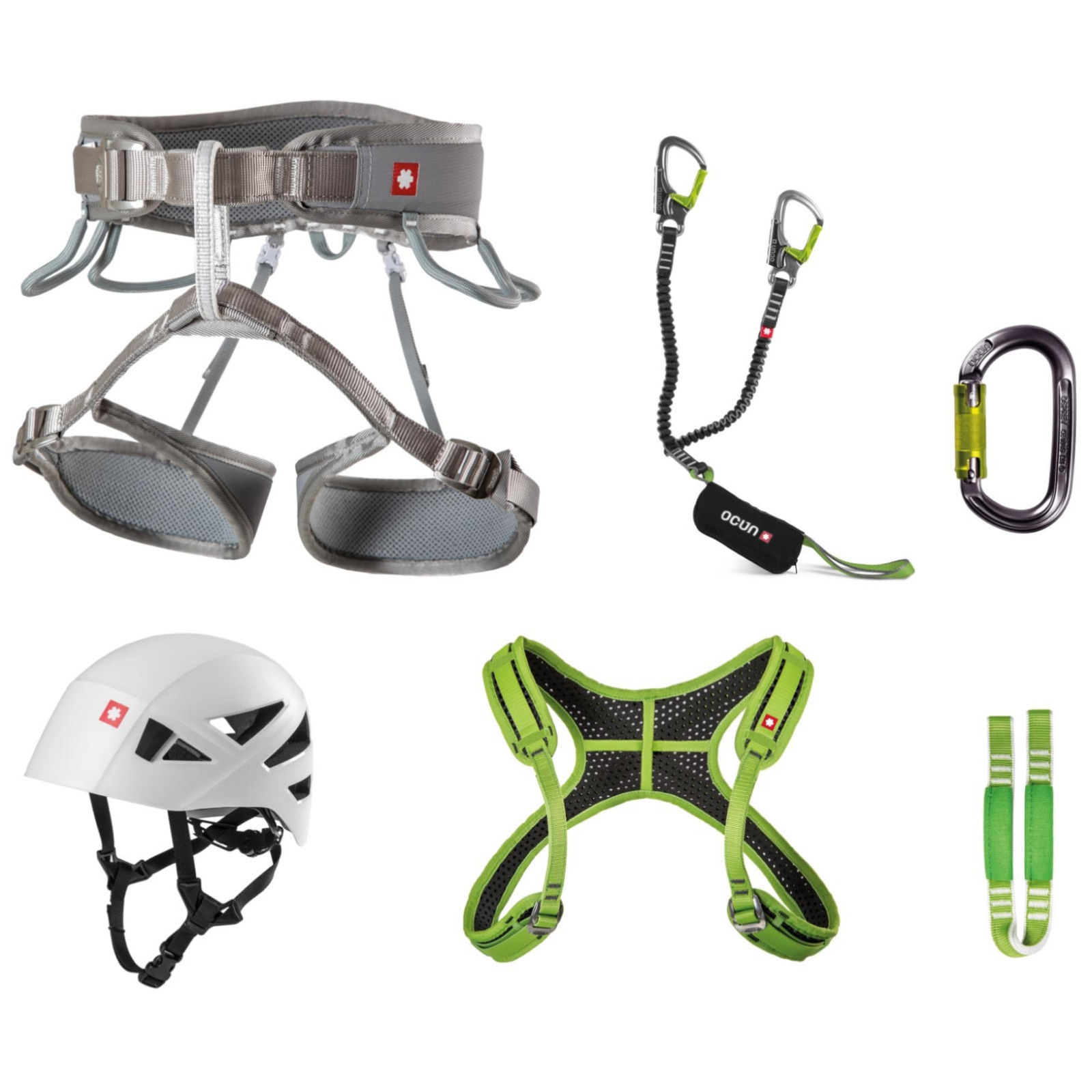 Zestaw Ferratowy Ocún Via Ferrata Twist + Chest Shard Set | 4camping.pl