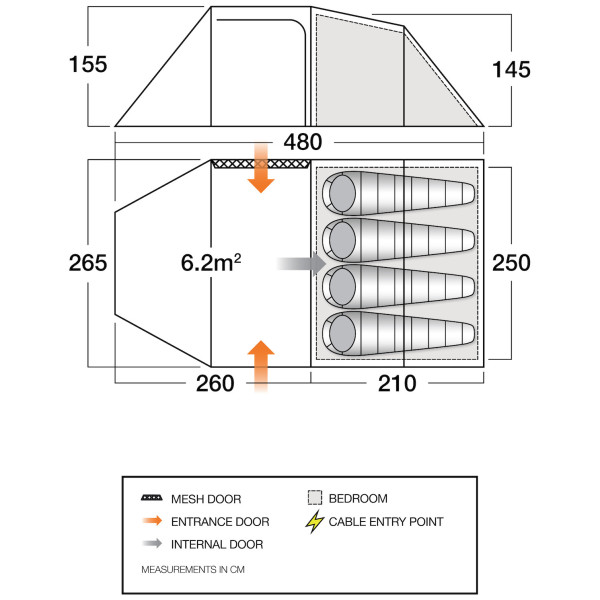 Namiot Vango Beta 450XL 2024 | 4camping.pl